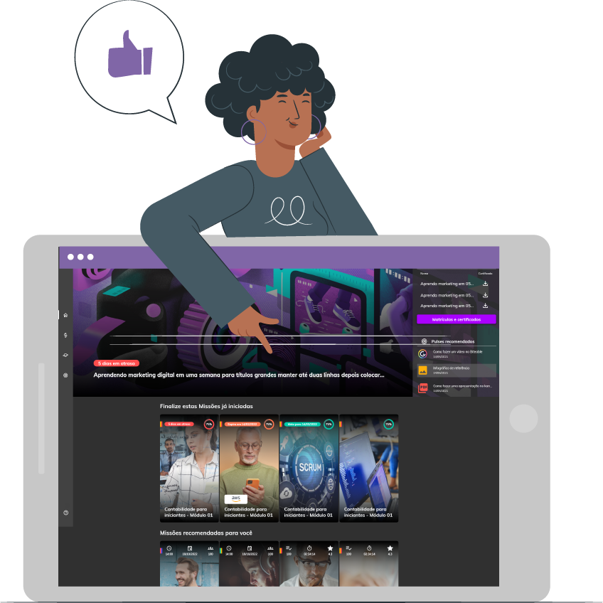 Quais as funcionalidades das melhores plataformas LXP?